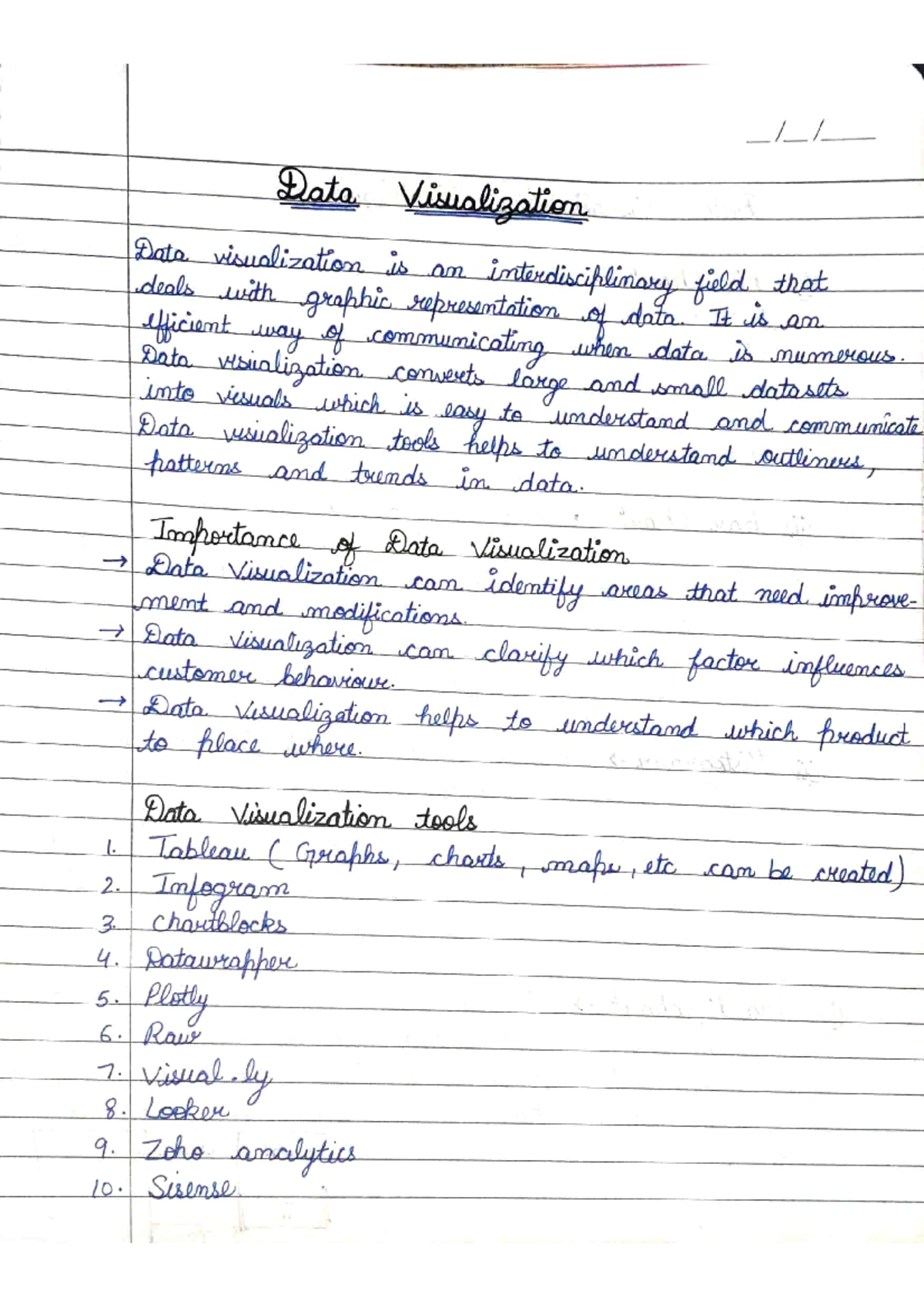 Data visualization - Data Science - Studocu