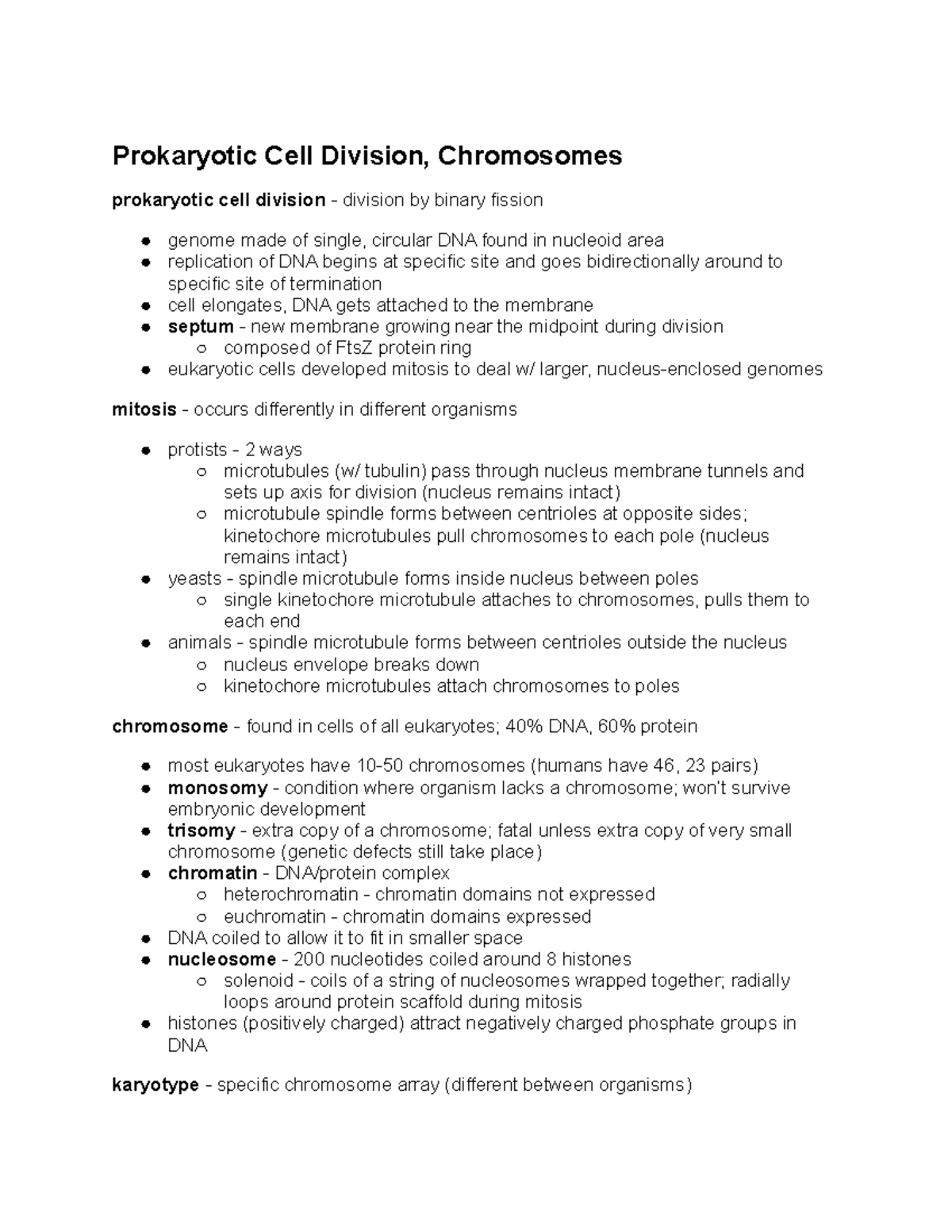 Biology notes 10.2 - Prokaryotic Cell Division, Chromosomes prokaryotic ...