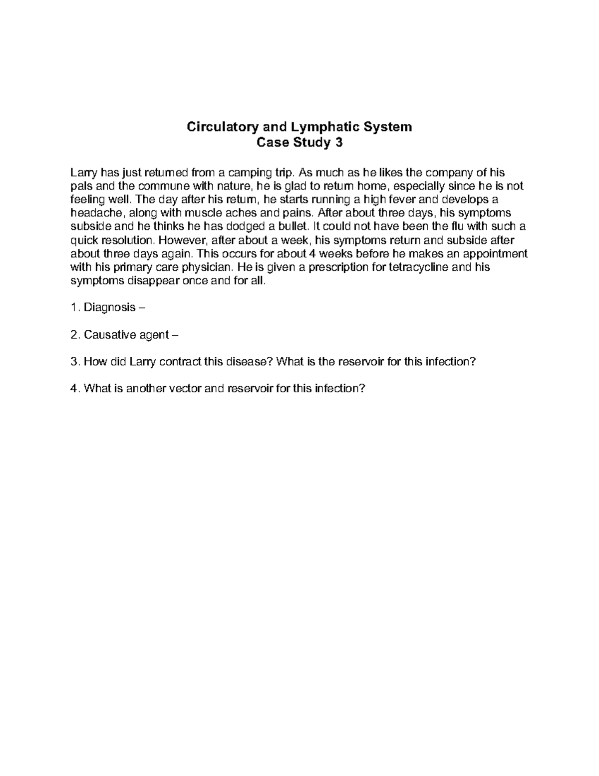 2-15-Circulatory and Lymph System CS 3 - Circulatory and Lymphatic ...