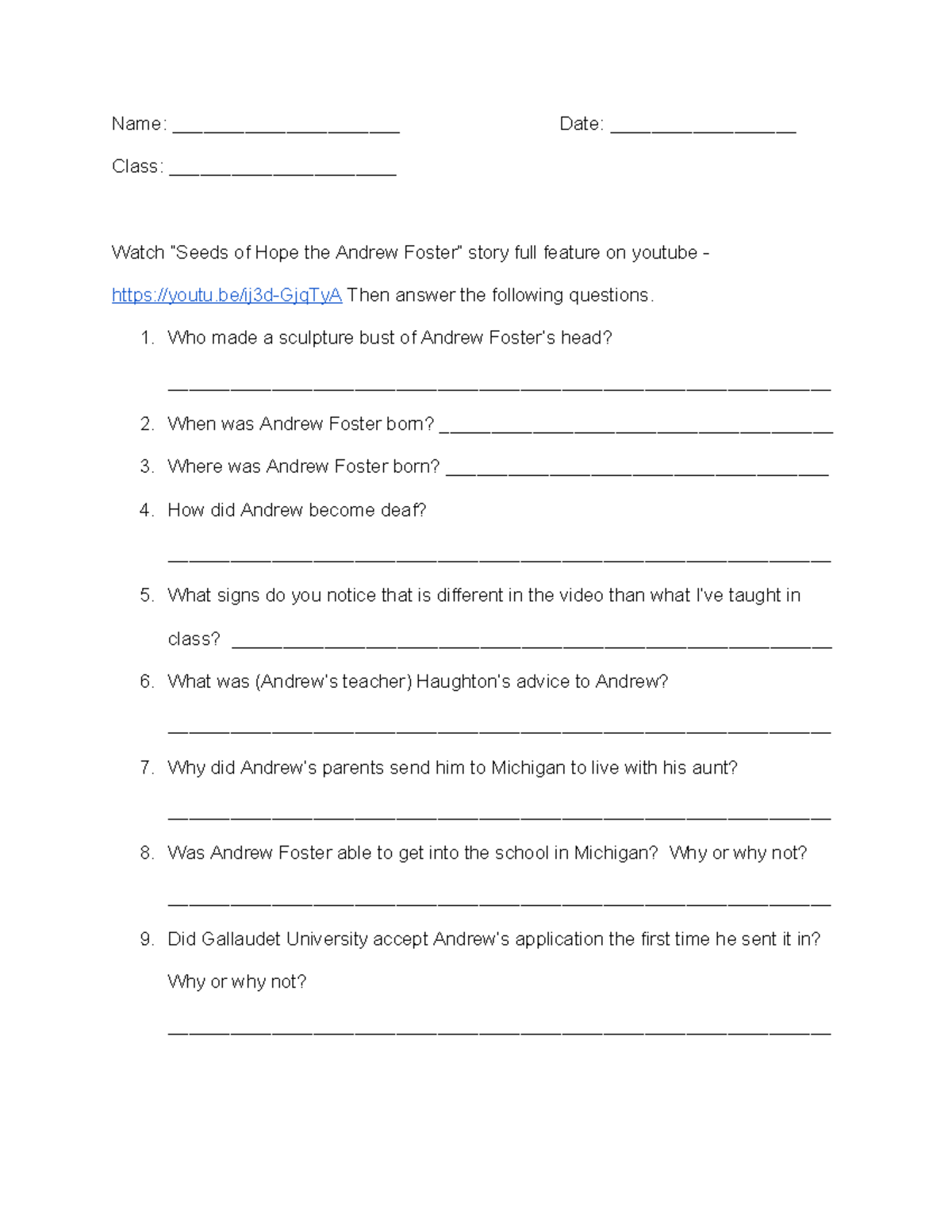 Andrew Foster-2-1 - Name: ______________________ Date ...