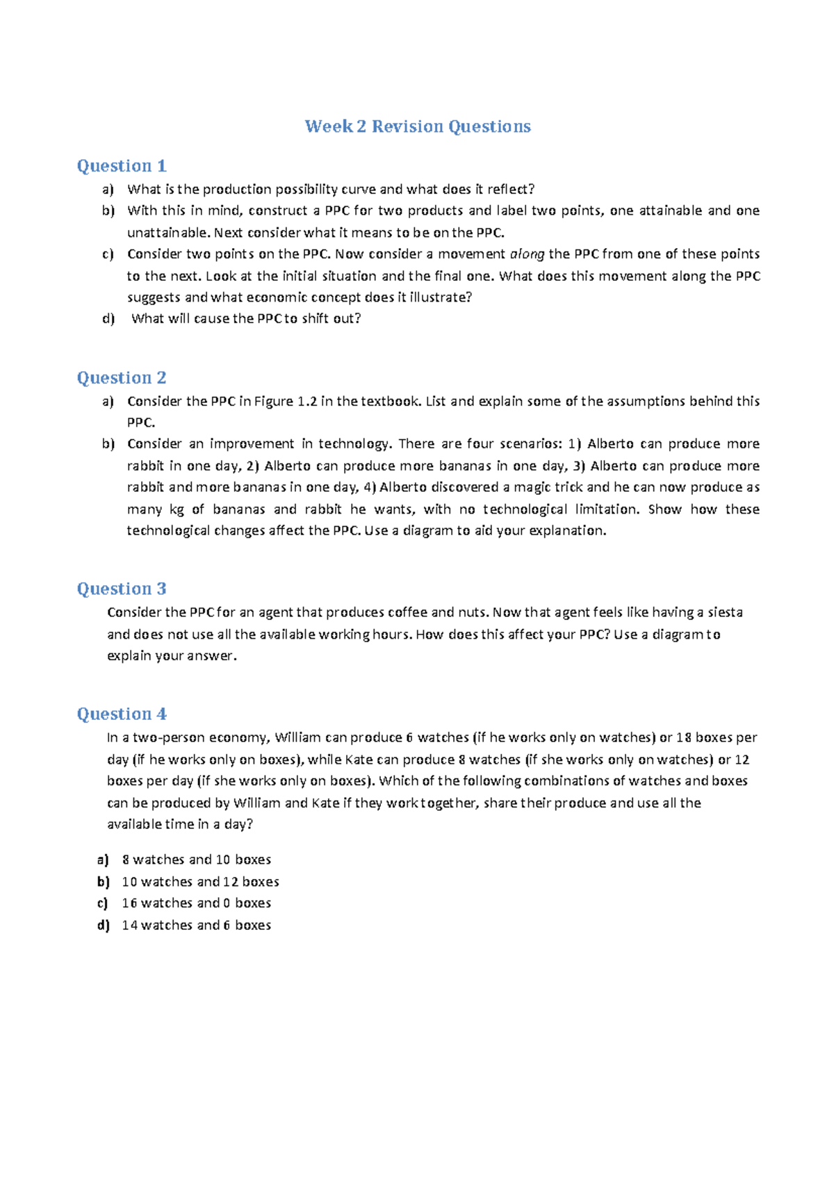 Week 2 - week 2 preparation question answers - Week 2 Revision ...