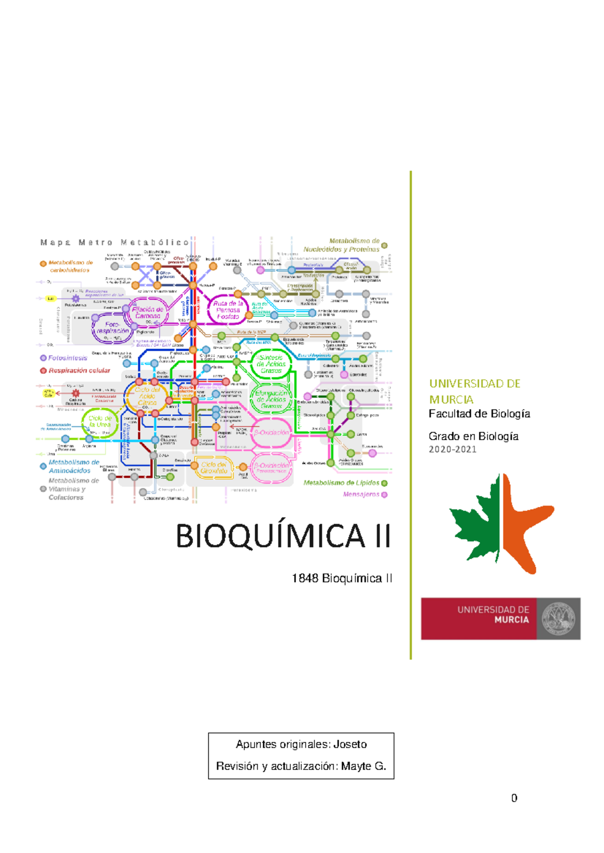 Bioquímica II - Temario completo (actualizado) - BIOQUÍMICA II 1848 ...