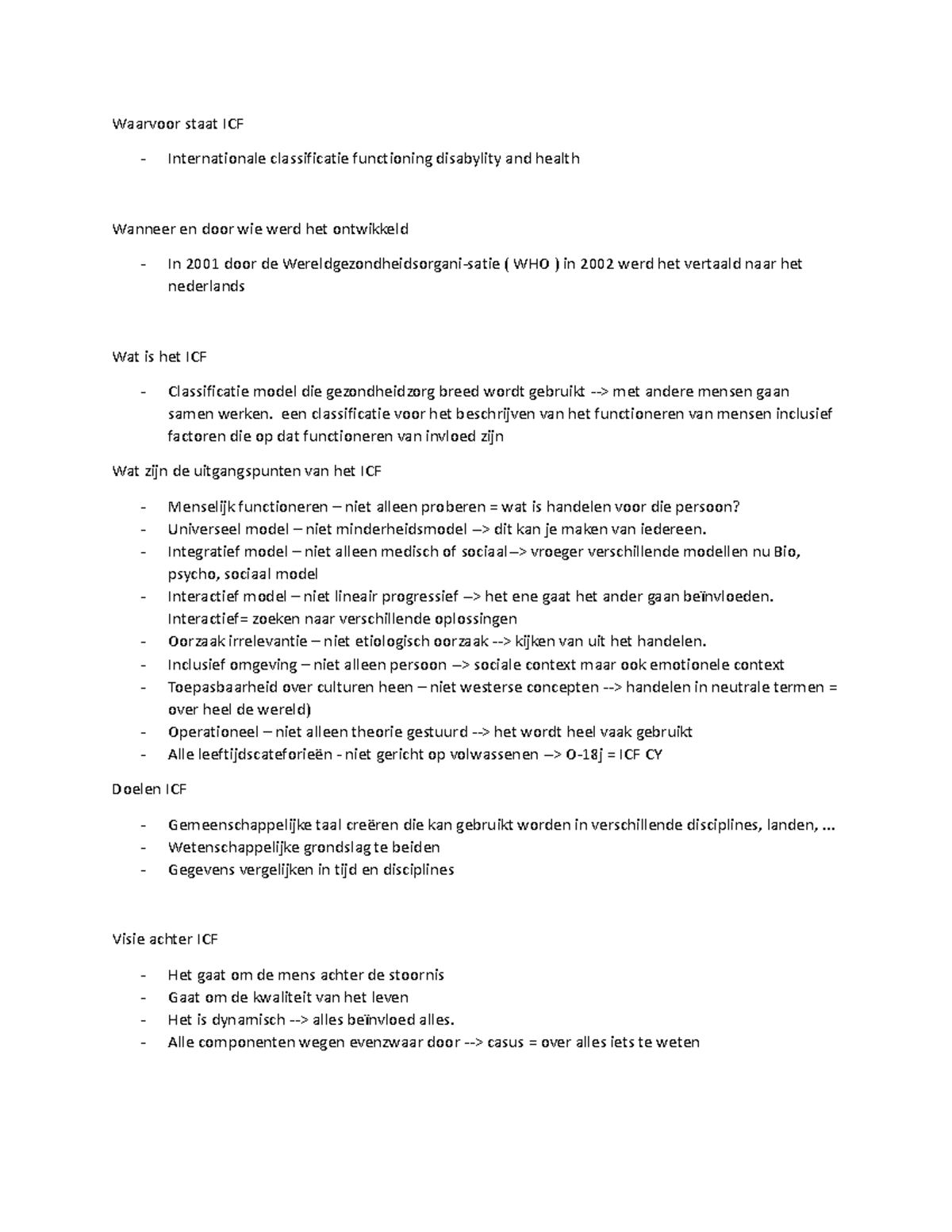 Wat is ICF - wat is het icf - Waarvoor staat ICF - Internationale classificatie functioning ...