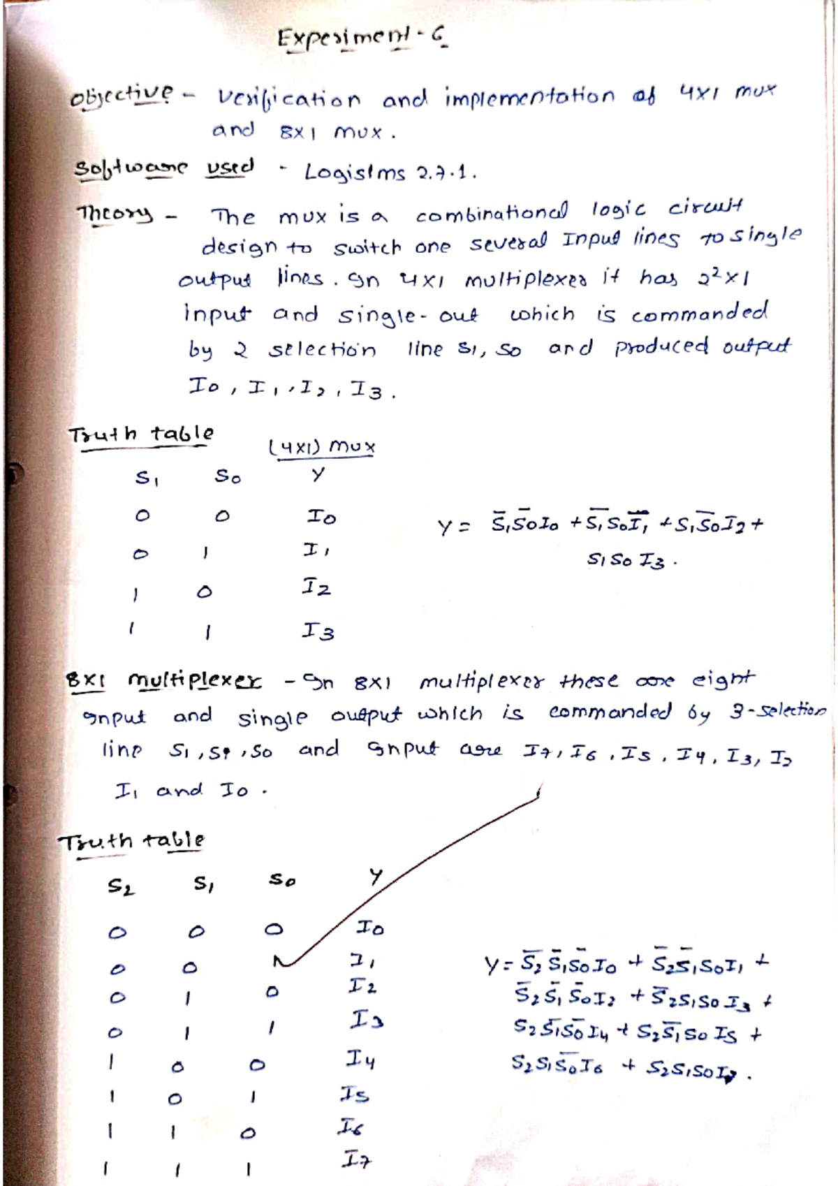 Experiment number 7, 8,9,10 - Master in Computer Application - Studocu