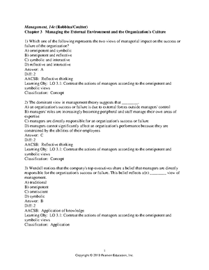 Chapter 7 - 1234 - 1 Management, 14e (Robbins/Coulter) Chapter 7 ...