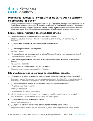 Práctica de laboratorio: Armado de un sistema informático especializado - Utilice Internet, un ...