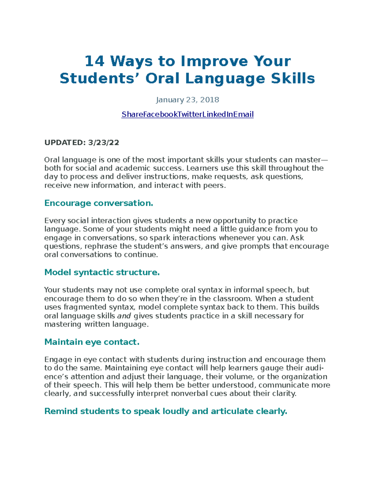 14 Ways to Improve Your Students reading using big six - 14 Ways to ...