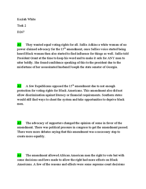 Task 3 Segregation in america - Keziah White Task 3 D A Indian Removal ...