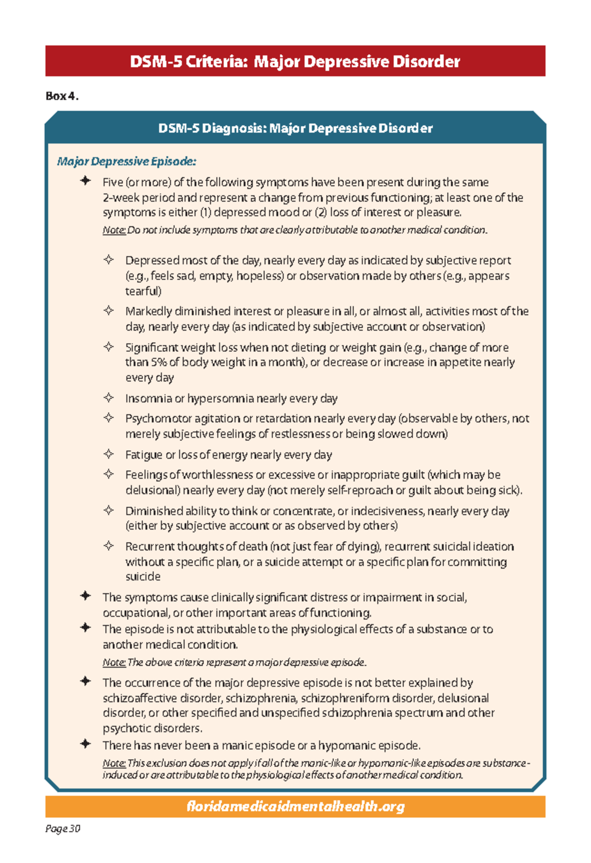 MDD Adult-Guidelines-2019-2020 - fforidamedicaidmentalhealth DSM-5 ...