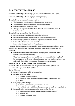 IURI 222 practice questions - IURI 222: Labour Law Practice Questions ...