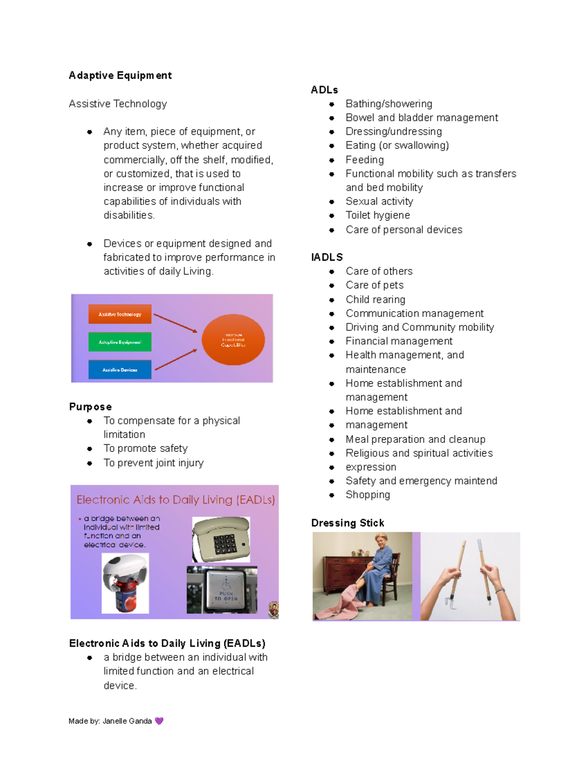 Assistive Devices - Adaptive Equipment Assistive Technology Any item ...