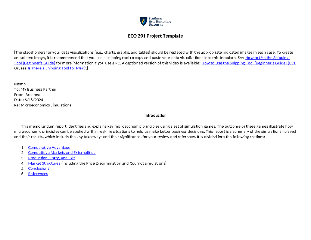 ECO 201 Project Template Final project - ECO 201 Project Template [The ...