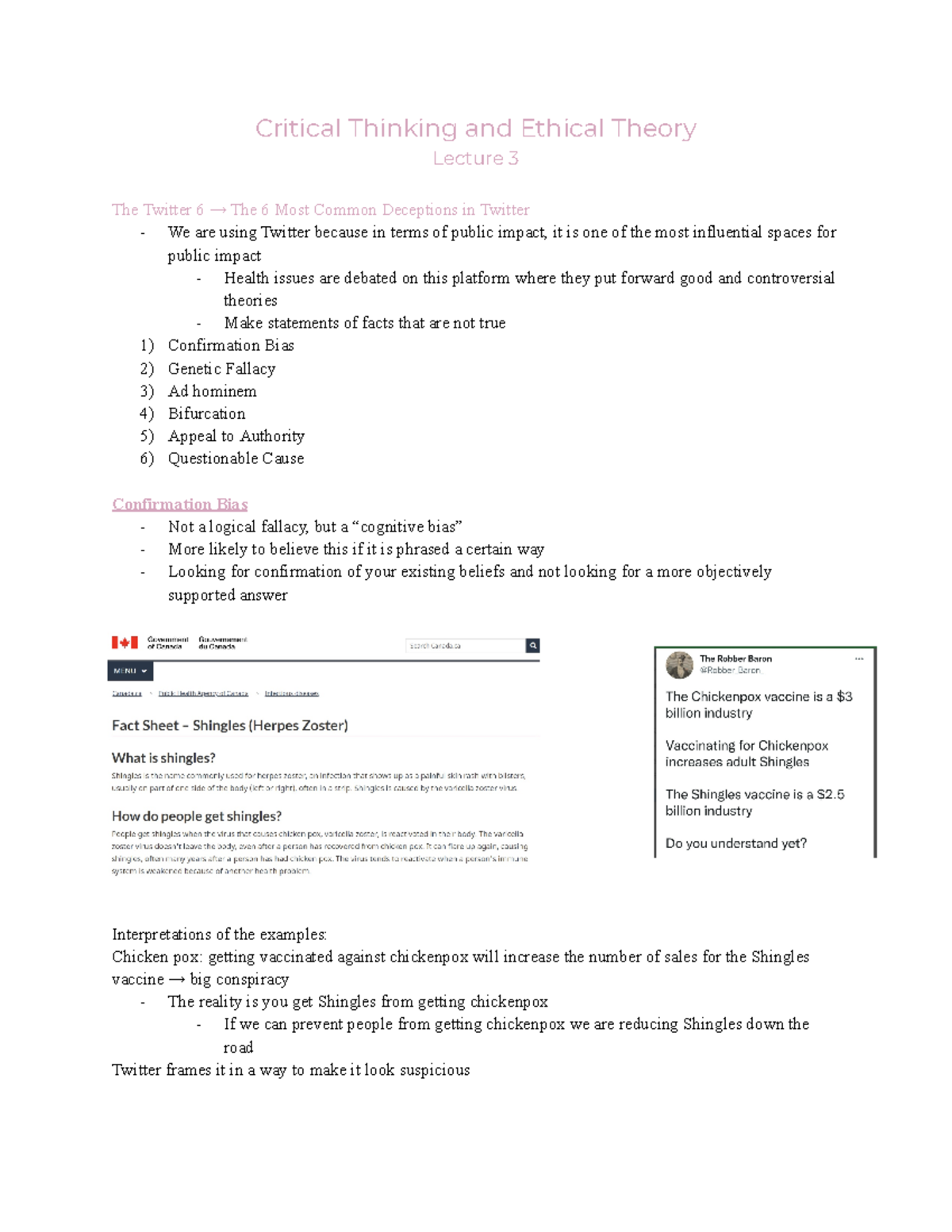 Critical Thinking and Ethical Theory - Critical Thinking and Ethical ...