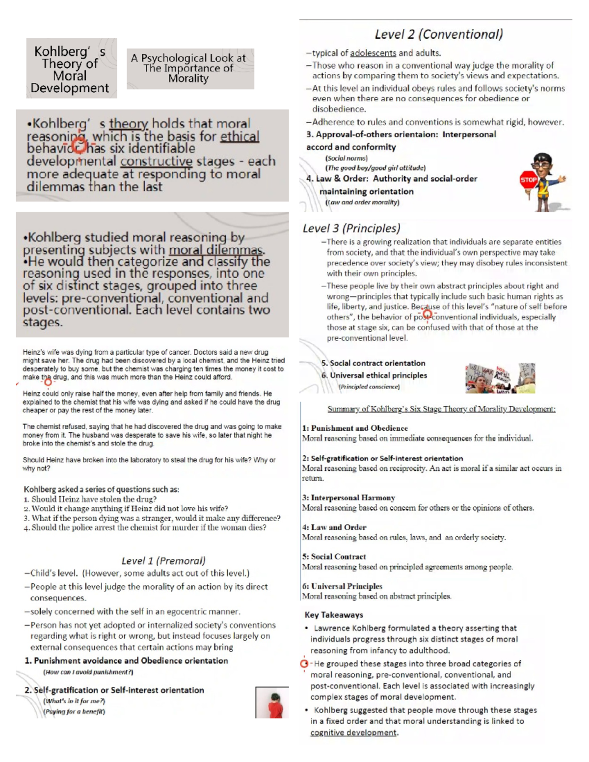 Ethics Stages of moral development - Level 2 (Conventional) S Theory of ...
