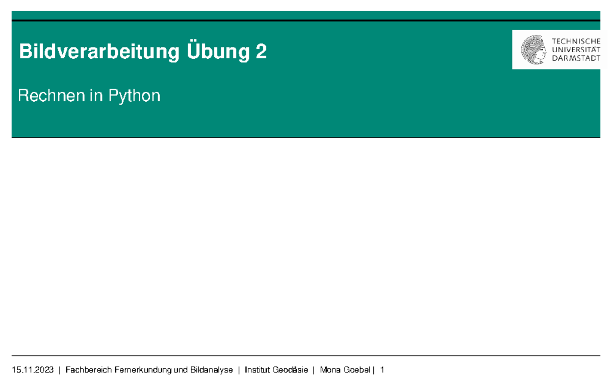 BV Ue2 Rechnen Python - WiSe 22/23 Übung 2 - Rechnen in Python ...
