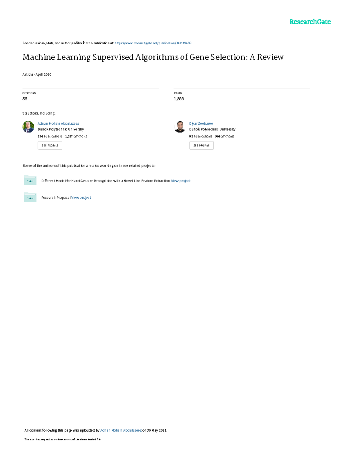 Supervised Machine Learning Algorithms See Discussions Stats And Author Profiles For This 