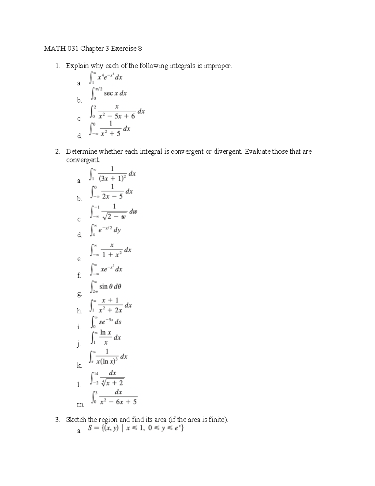 MATH 031 Chapter 3 Exercise 8 - MATH 031 Chapter 3 Exercise 8 Explain ...