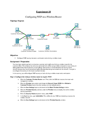 switch configuration - Experiment- Performing an Initial Switch ...
