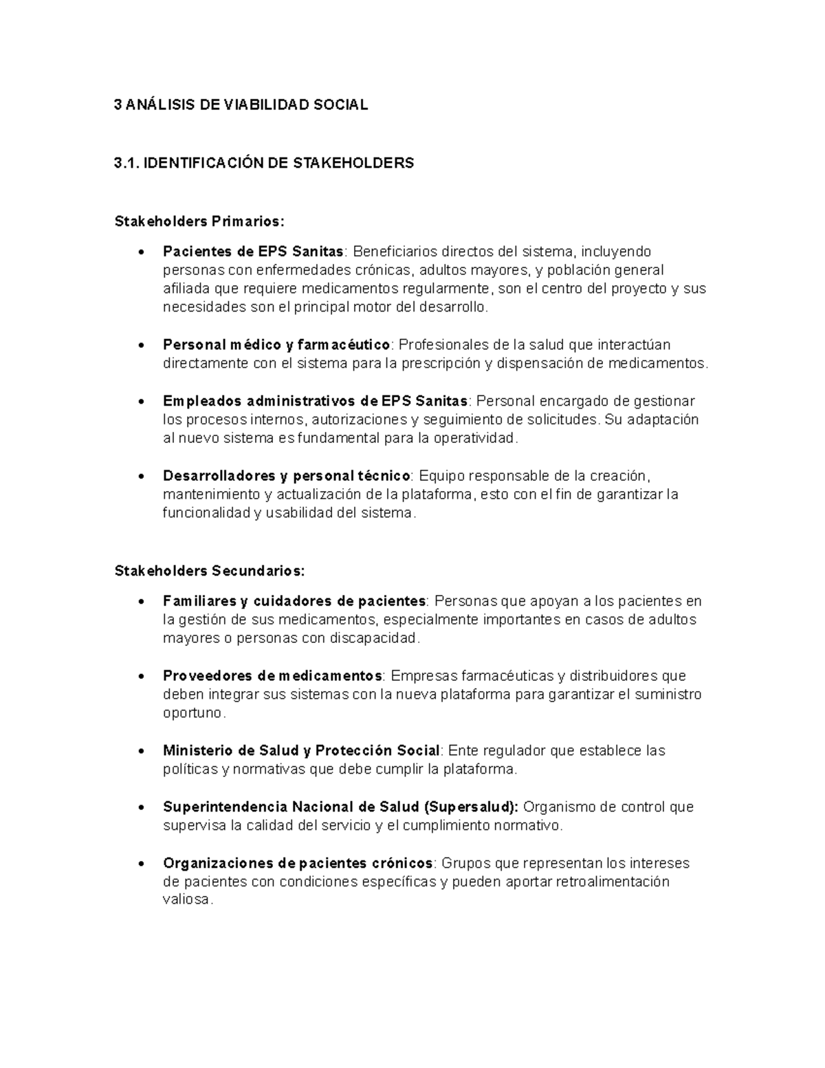 Análisis de viabilidad social - 3 ANÁLISIS DE VIABILIDAD SOCIAL 3 .1 ...