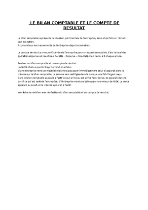 Intro compta - INTRODUCTION A LA COMPTABILITE Dans un premier temps c ...