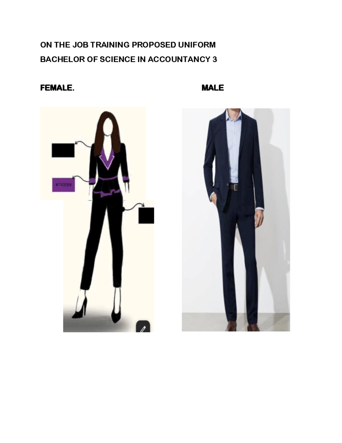 ON THE JOB Training Proposed Uniform - Action Research - ON THE JOB ...