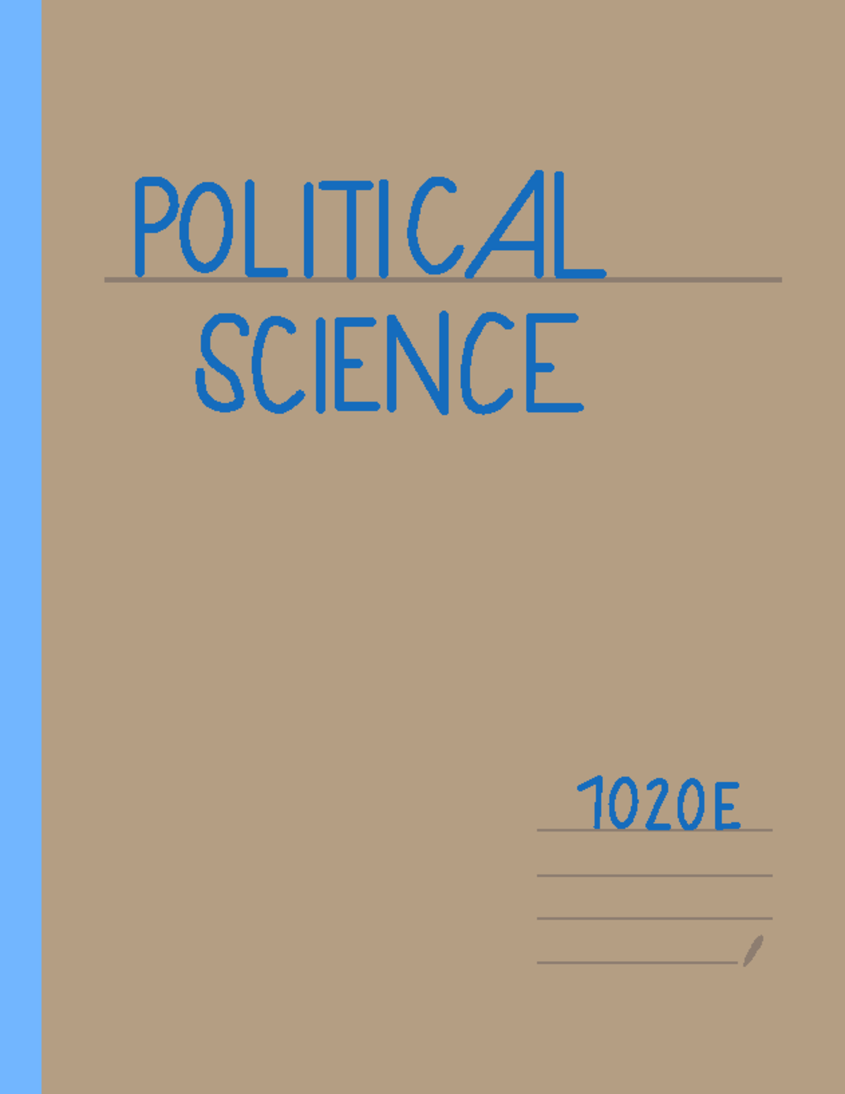 Political Science - poli sci review notes - POLITICAL SCIENCE 1020E ...