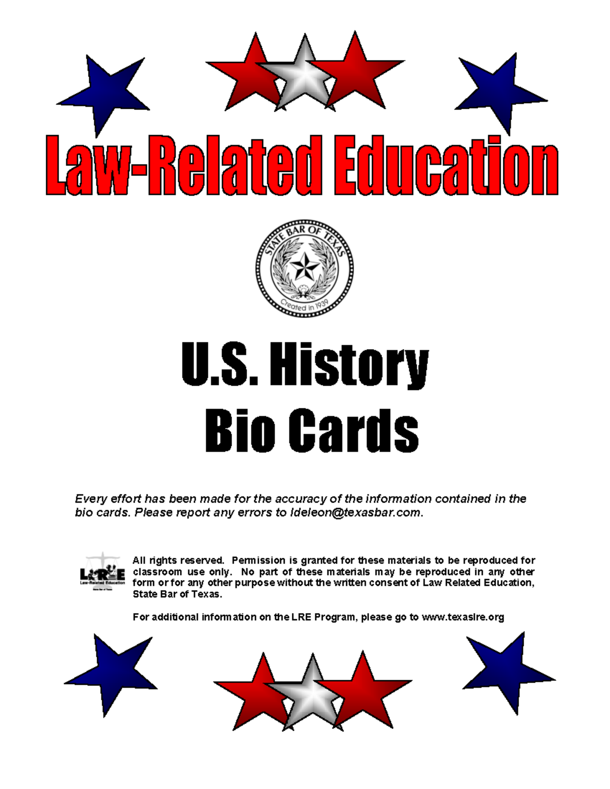 Revised-US History Bio Cards - U. History Bio Cards U. History Bio Card ...