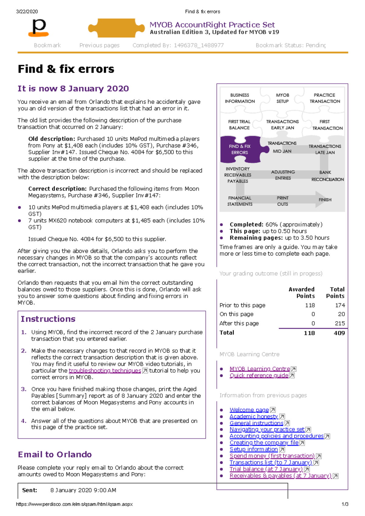 Find & fix errors with our answers - 3/22/2020 Find & fix errors - Studocu