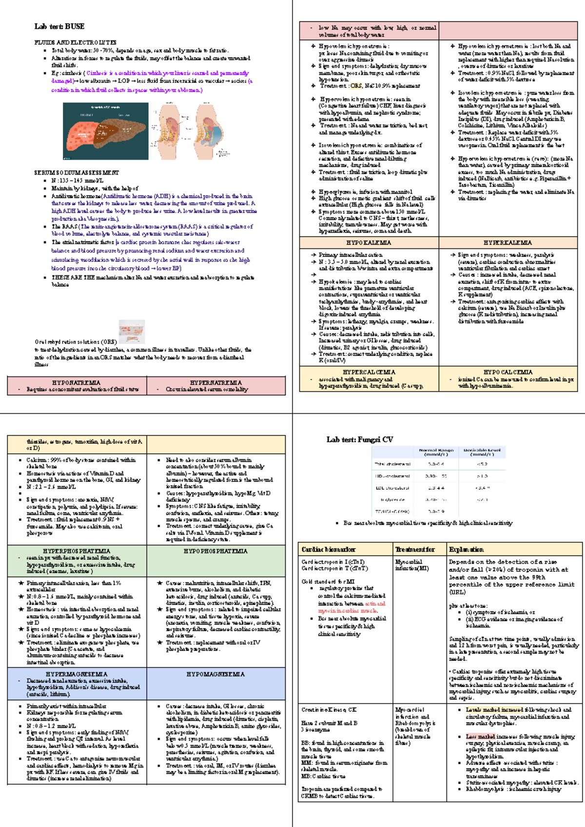 Y2 ALL LAB TEST - hvhgvjg - Lab test: BUSE FLUIDS AND ELECTROLYTES ...