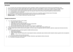 Unit 2 Biology Notes for QCE - Unit 2 Biology Notes Topic 1 ...
