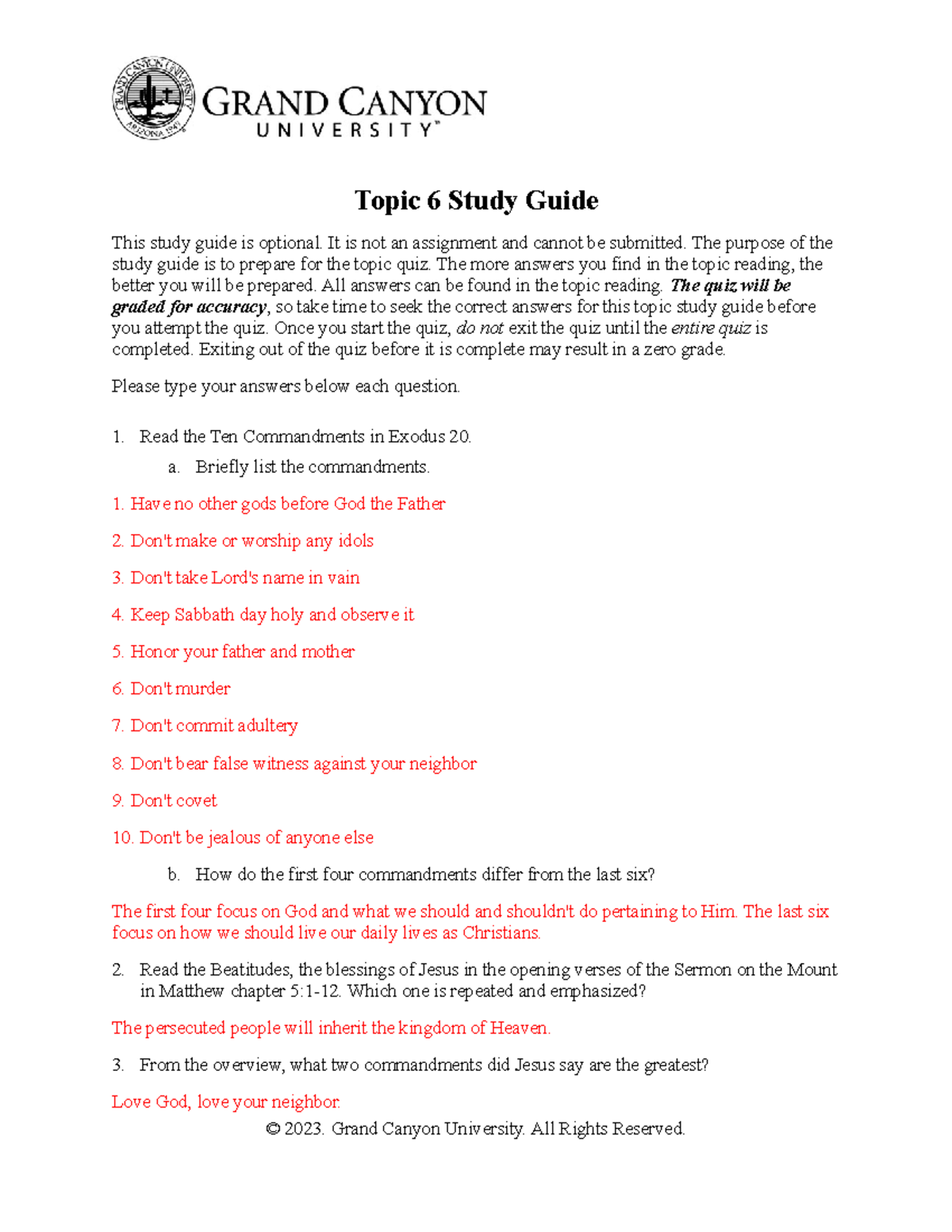 CWV-101-RS-T6Study Guide-Candace Wright - Topic 6 Study Guide This ...