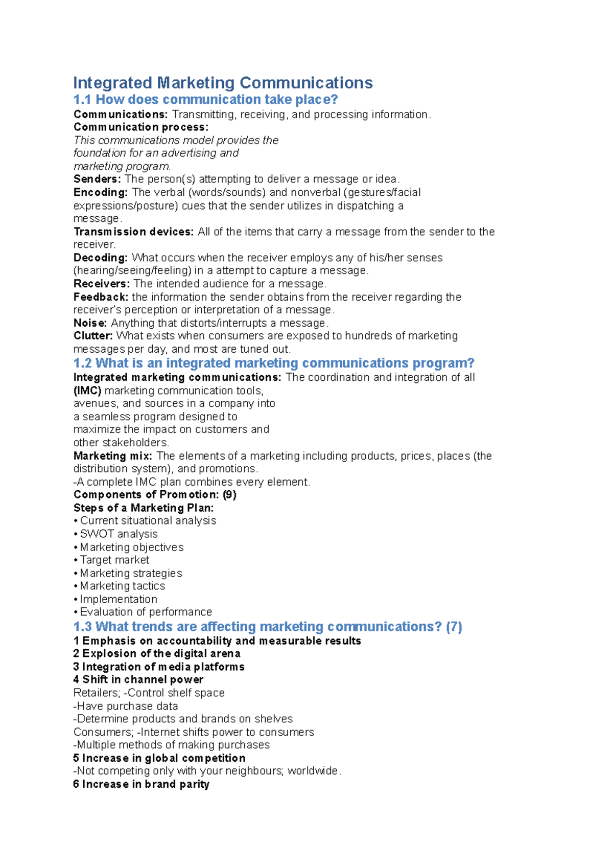 Integrated Marketing Communications - Communication process: This ...