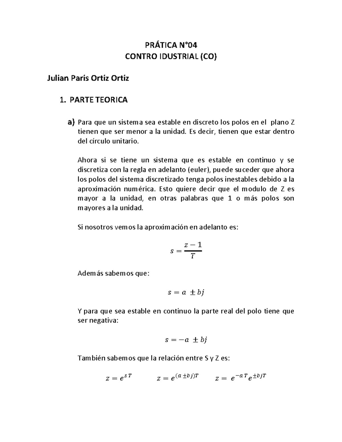 Prática N°04 CO - Parte teórica y práctica con el problema y la ...