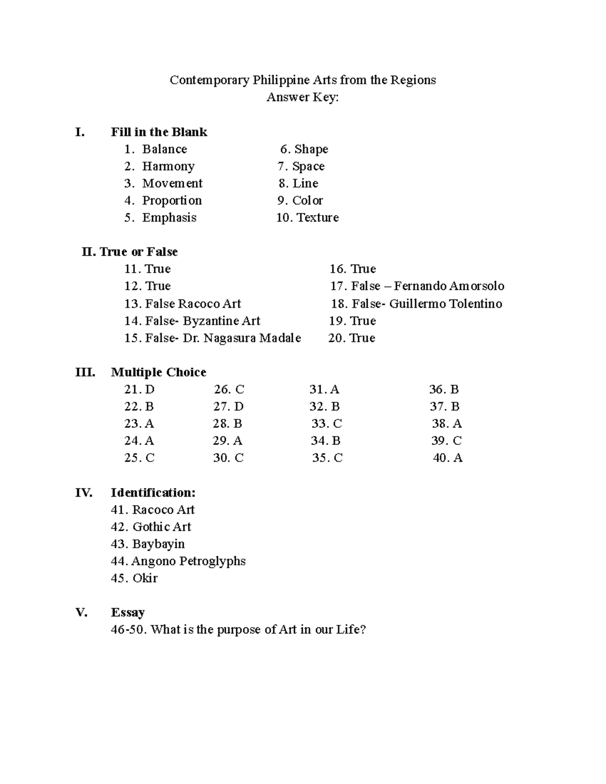 Contemporary-Philippine-Arts-Answer-Key - Contemporary Philippine Arts ...
