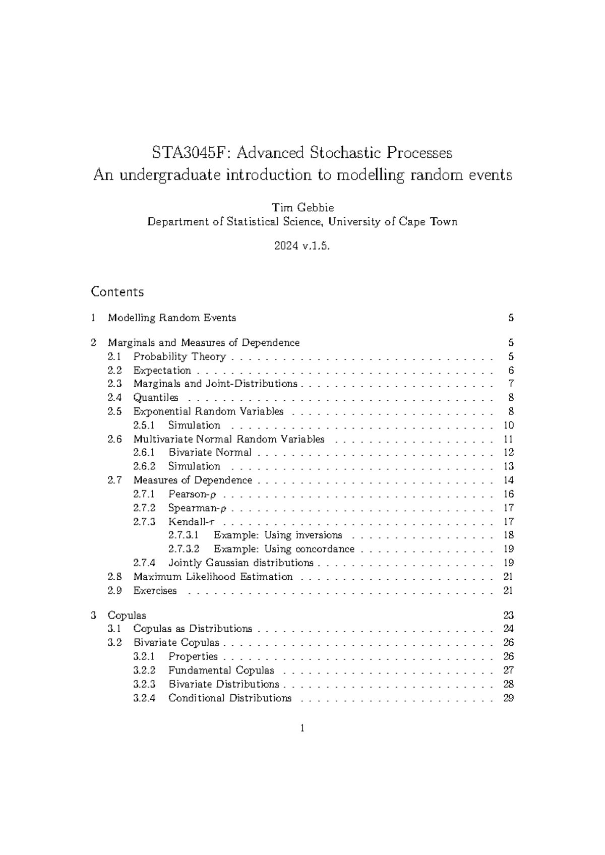 STA3045F-Notes-2024-1.5 (5) - STA3045F: Advanced Stochastic Processes ...