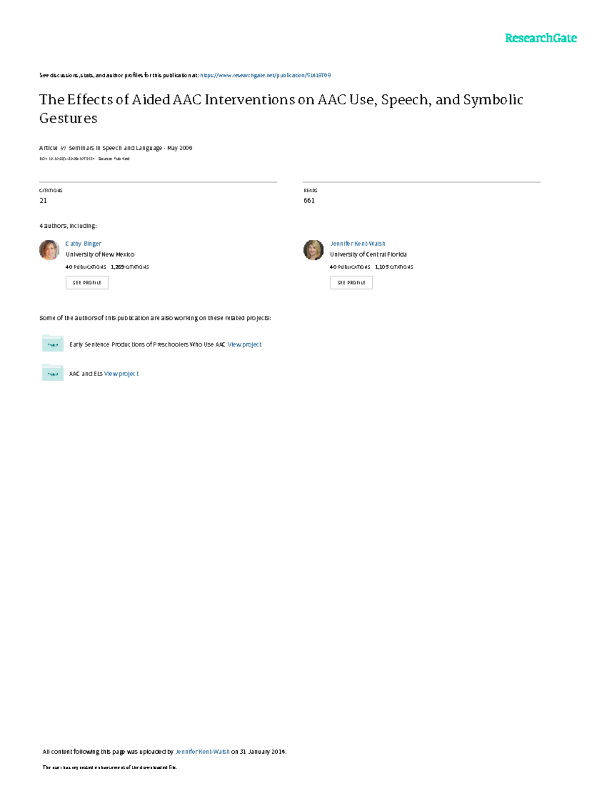 The Effects of Aided AAC Interventions on AAC Use - See discussions ...