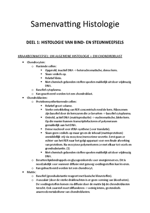 Histologie thema 4 epitheel - I. INLEIDING: KENMERKEN, OORSPRONG EN ...