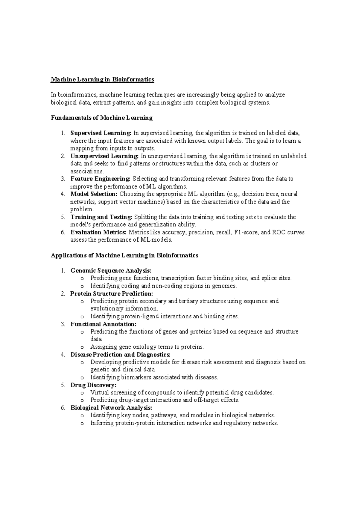 Machine Learning - Fundamentals of Machine Learning 1. Supervised ...