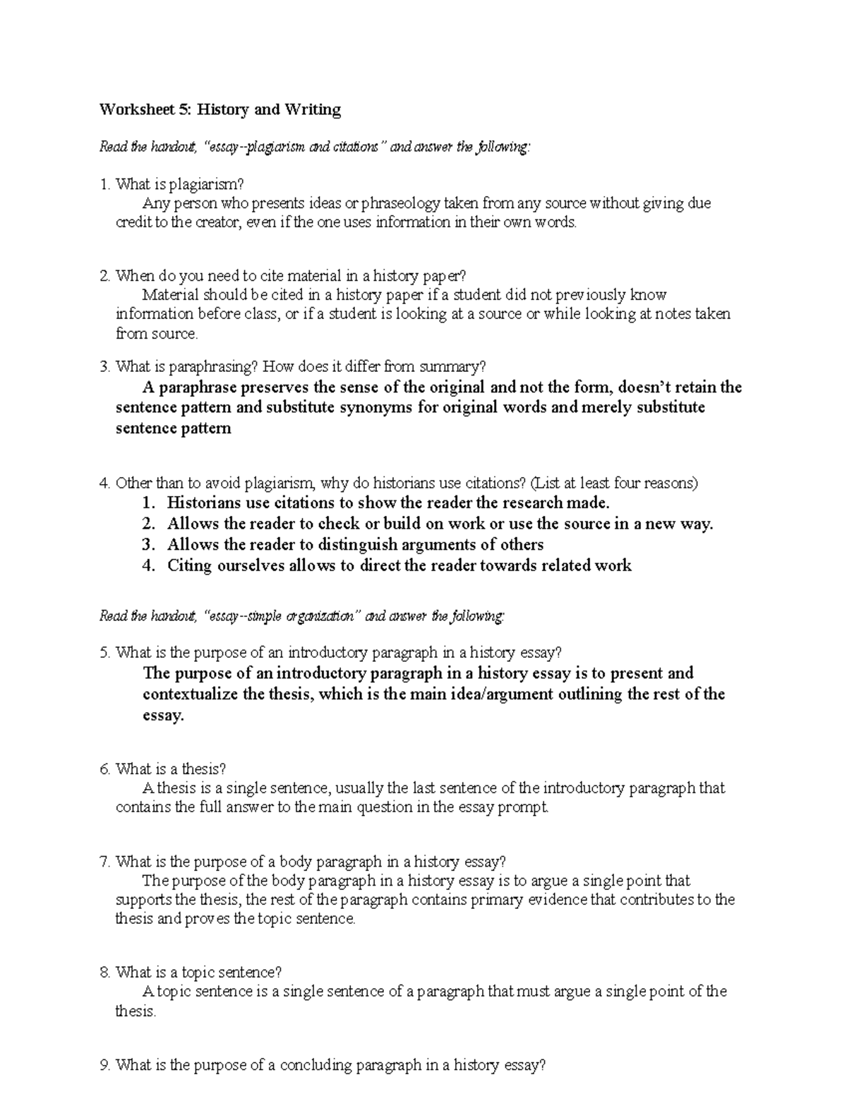 Worksheet 5 Completed Hist 101 Worksheet 5 History And Writing worksheet-5-completed-hist-101-worksheet-5-history-and-writing