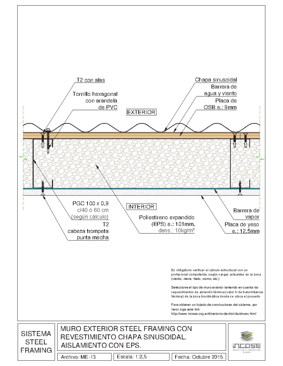 Muros exteriores 9 14 - Detalles Constructivos de Steel Frame - SISTEMA ...
