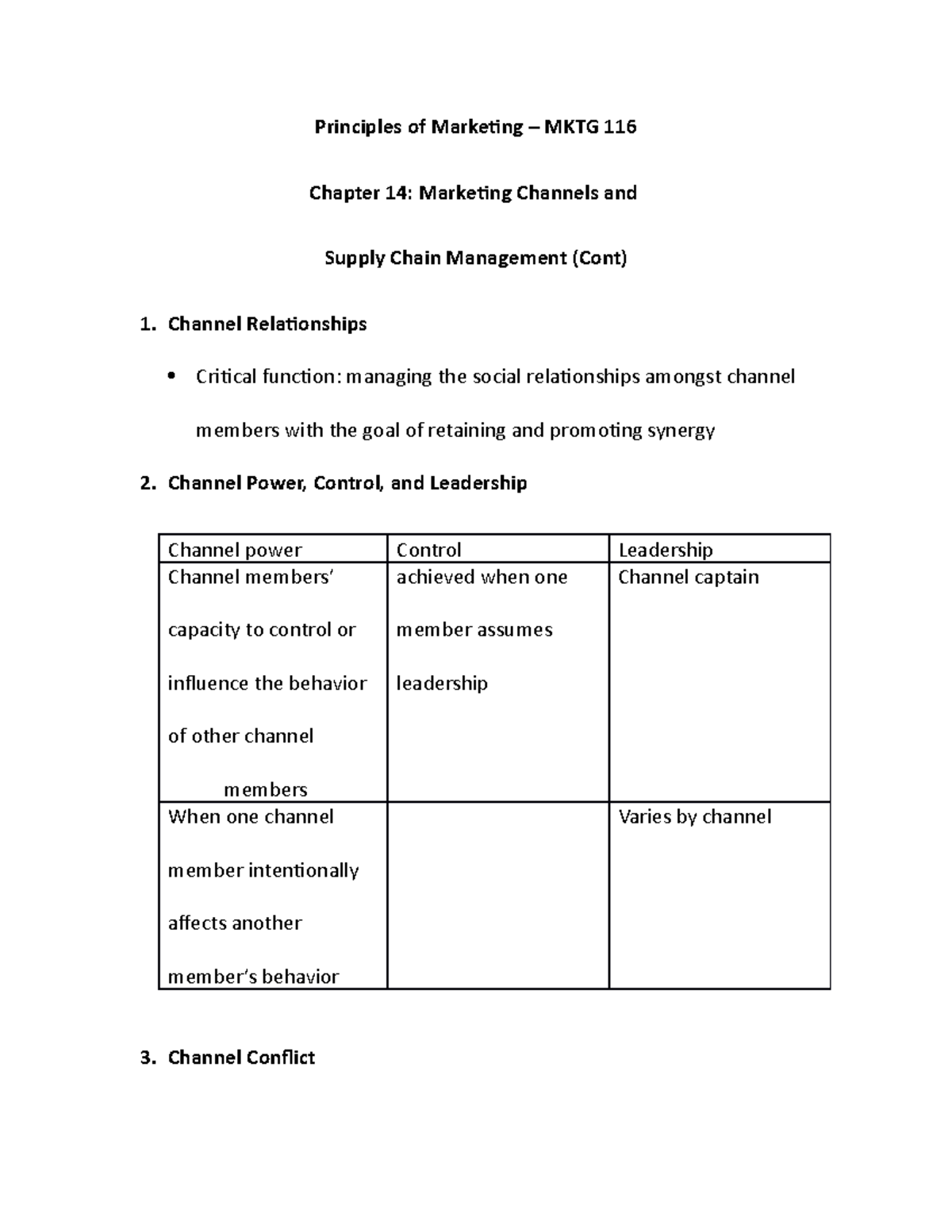 Principles of Marketing - MKTG - Chapter 14 - Principles of Marketing ...