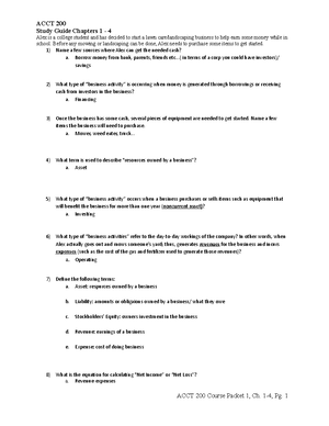 Acct 200 Class Notes Chapter 1 Student - ACCT 200 Chapter 1 Notes ...