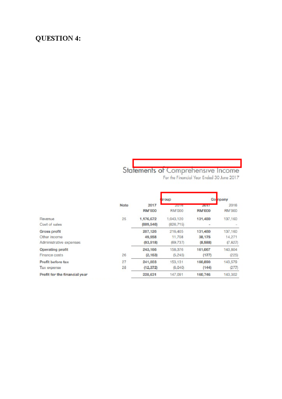 Analysis of company - Association of Chartered Certified Accountants ...