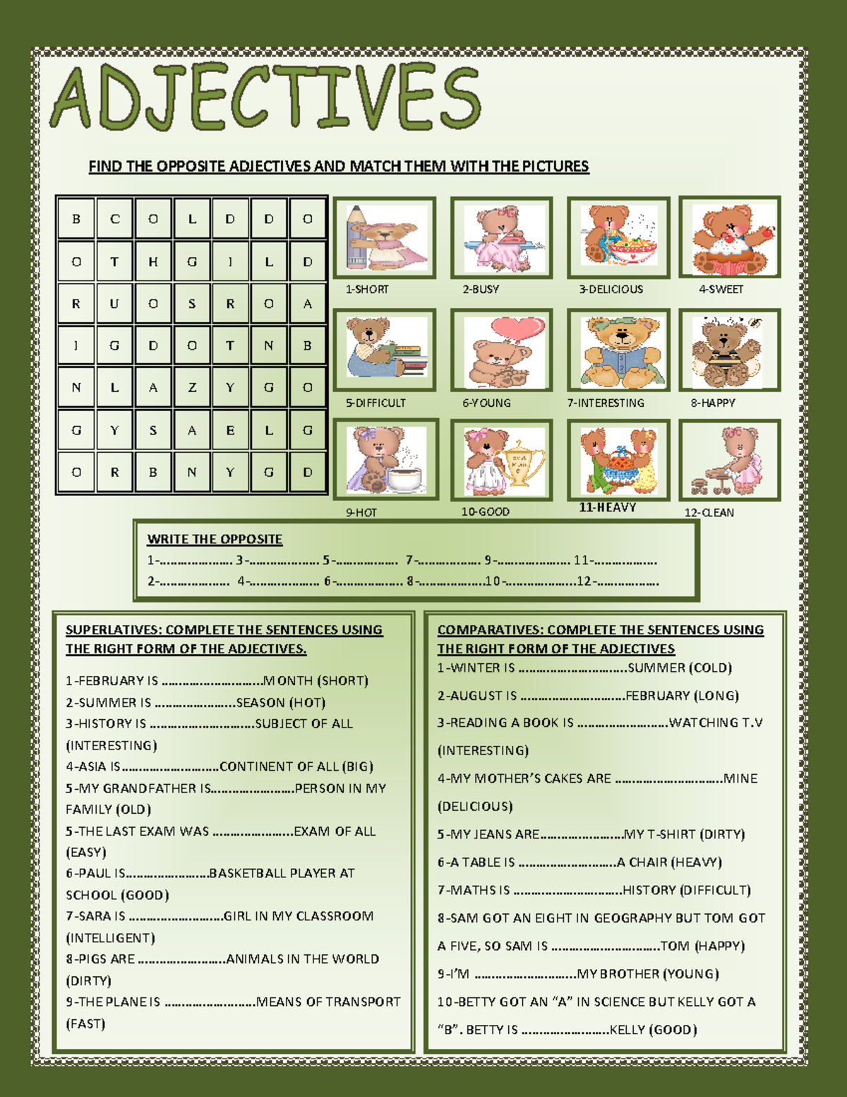 Adjectives-fun-activities-games 10669 - B C O L D D O O T H G I L D R U ...