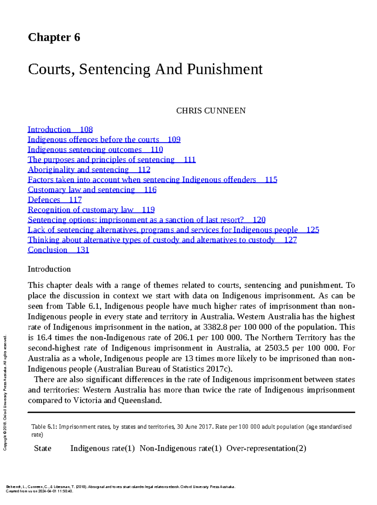 Chapter 6 Courts, sentencing and punishment - Chapter 6 Courts ...