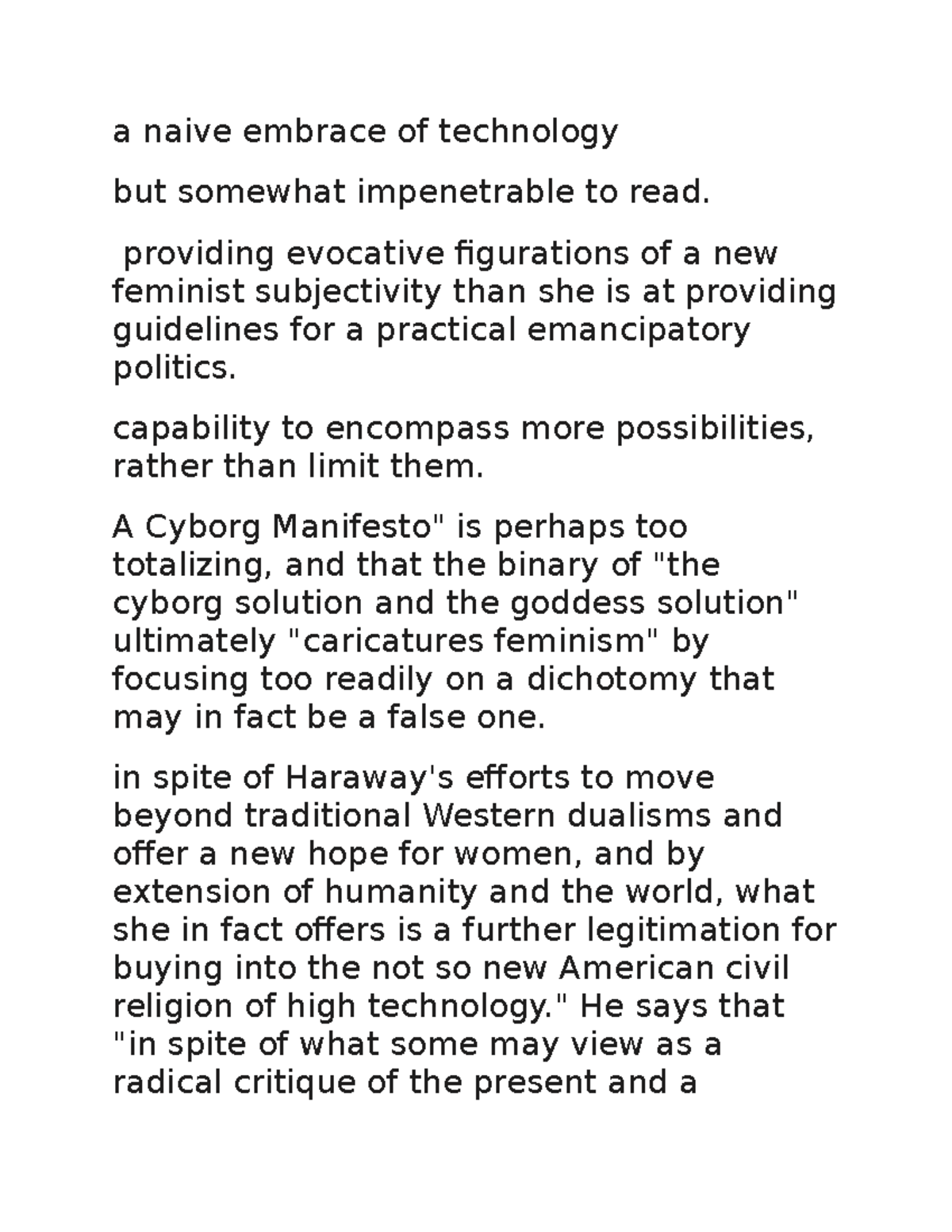 A naive embrace of technology lecture notes lecture notes - a naive ...