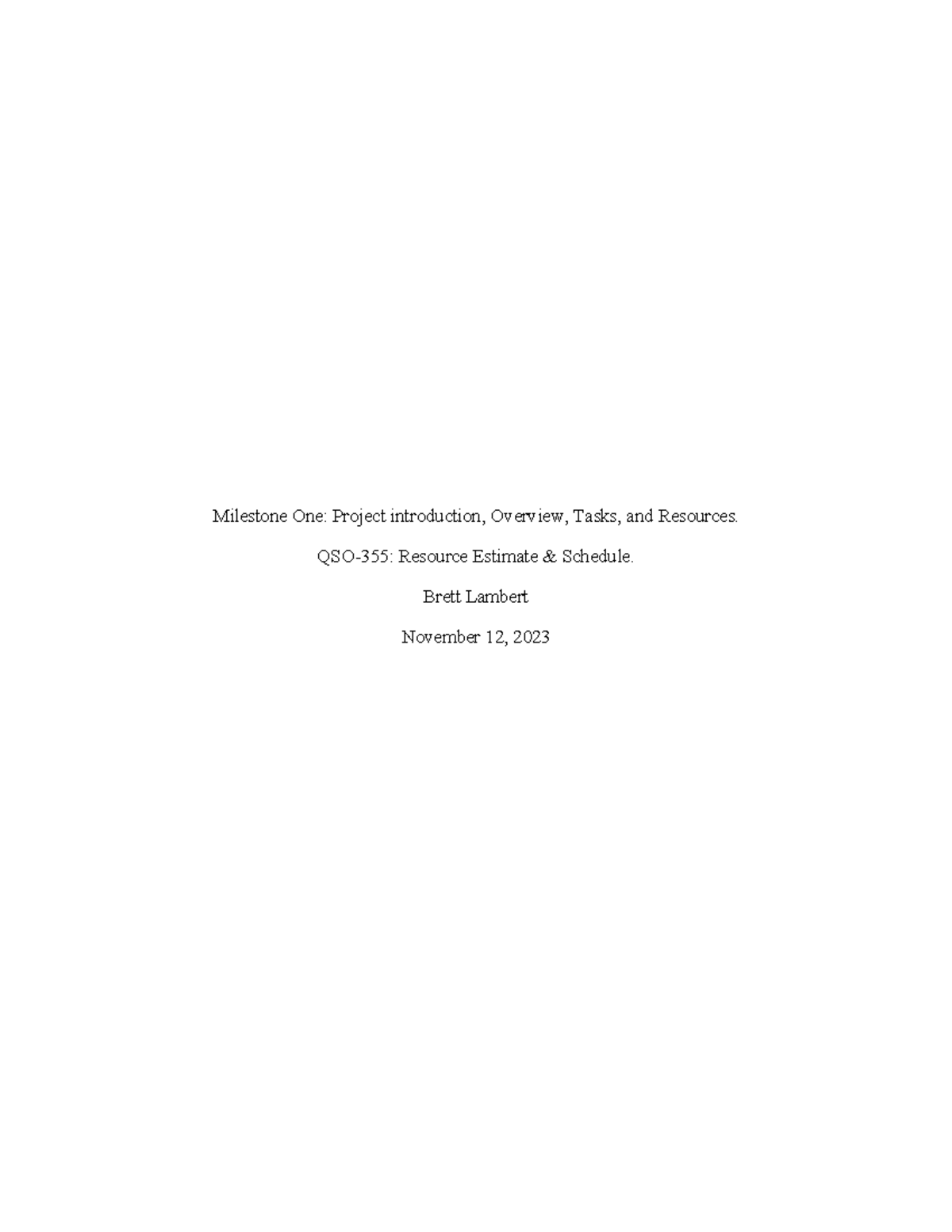 PMP Final Project (1) - Milestone One: Project introduction, Overview ...