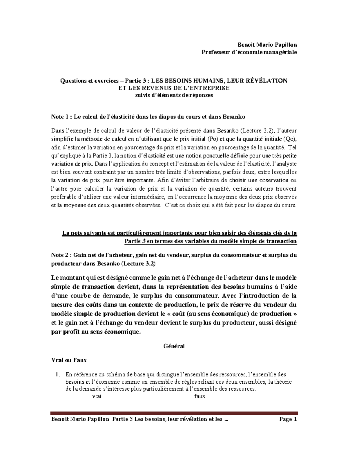 Partie 3 Q-E - ECA1011 Benoit Mario Papillon - Benoit Mario Papillon ...
