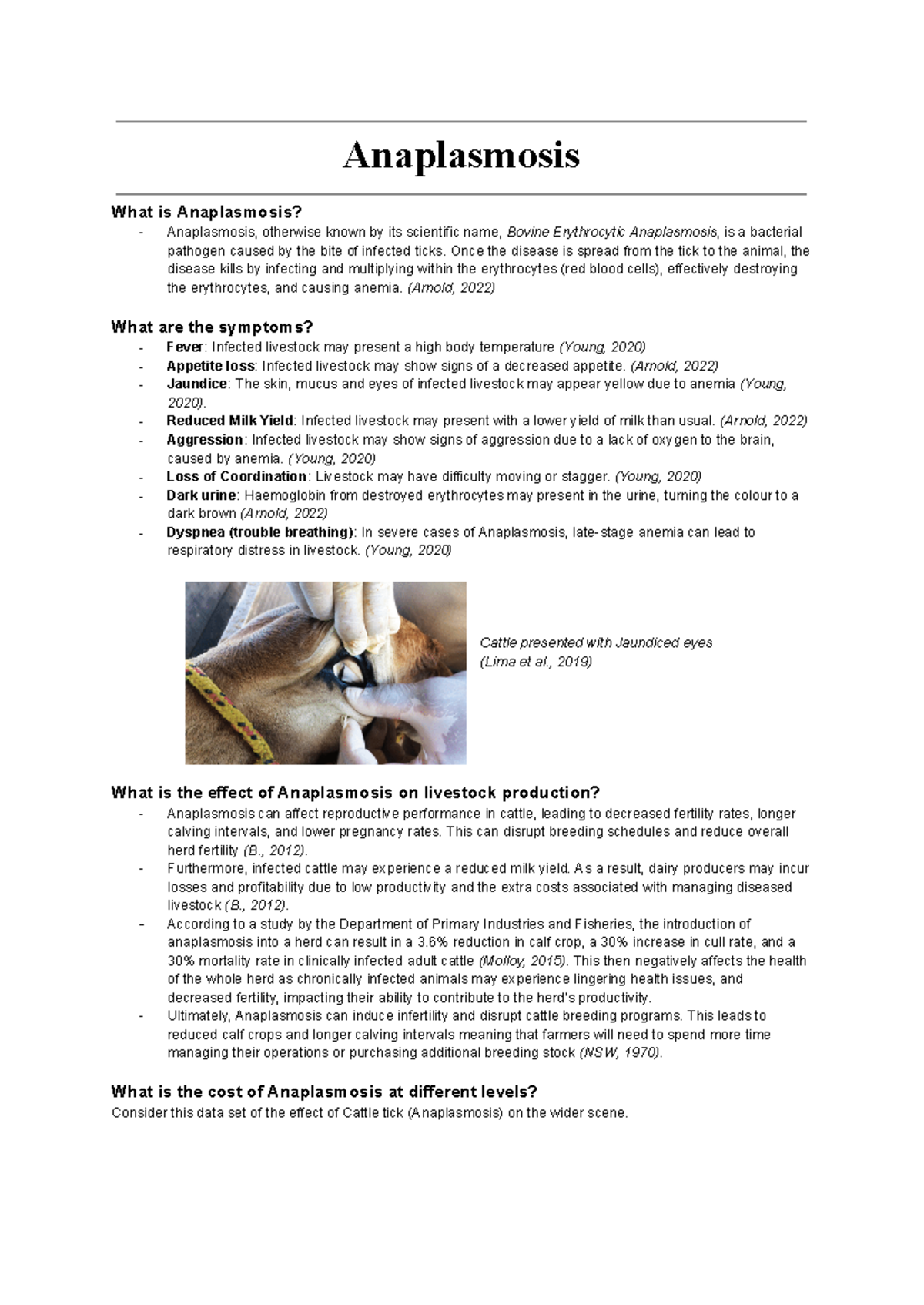Fact sheets by Jonathan wang - Anaplasmosis What is Anaplasmosis ...