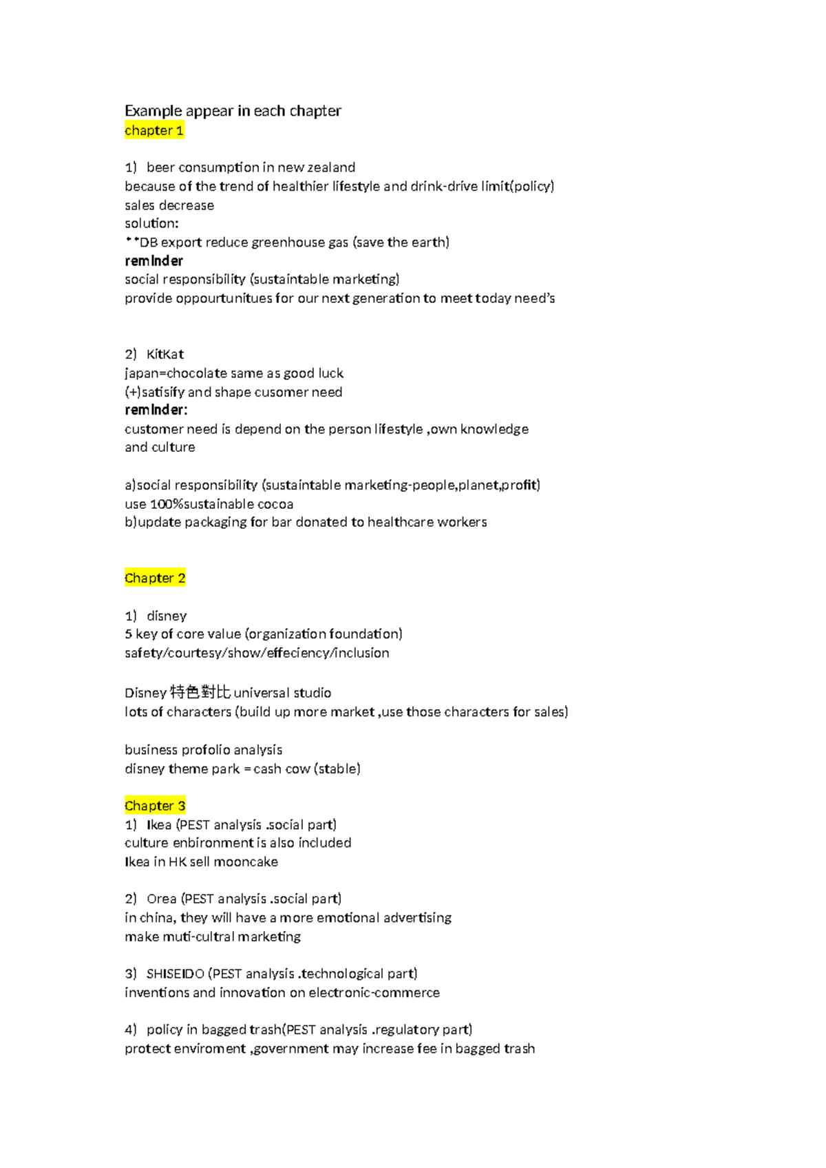 Example appear in each chapter - Example appear in each chapter chapter ...